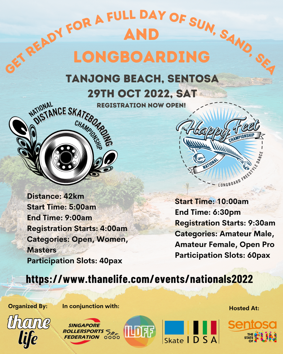 Nationals 2022 @ Sentosa Tanjong Beach – ThaneLife Longboard Skate Shop